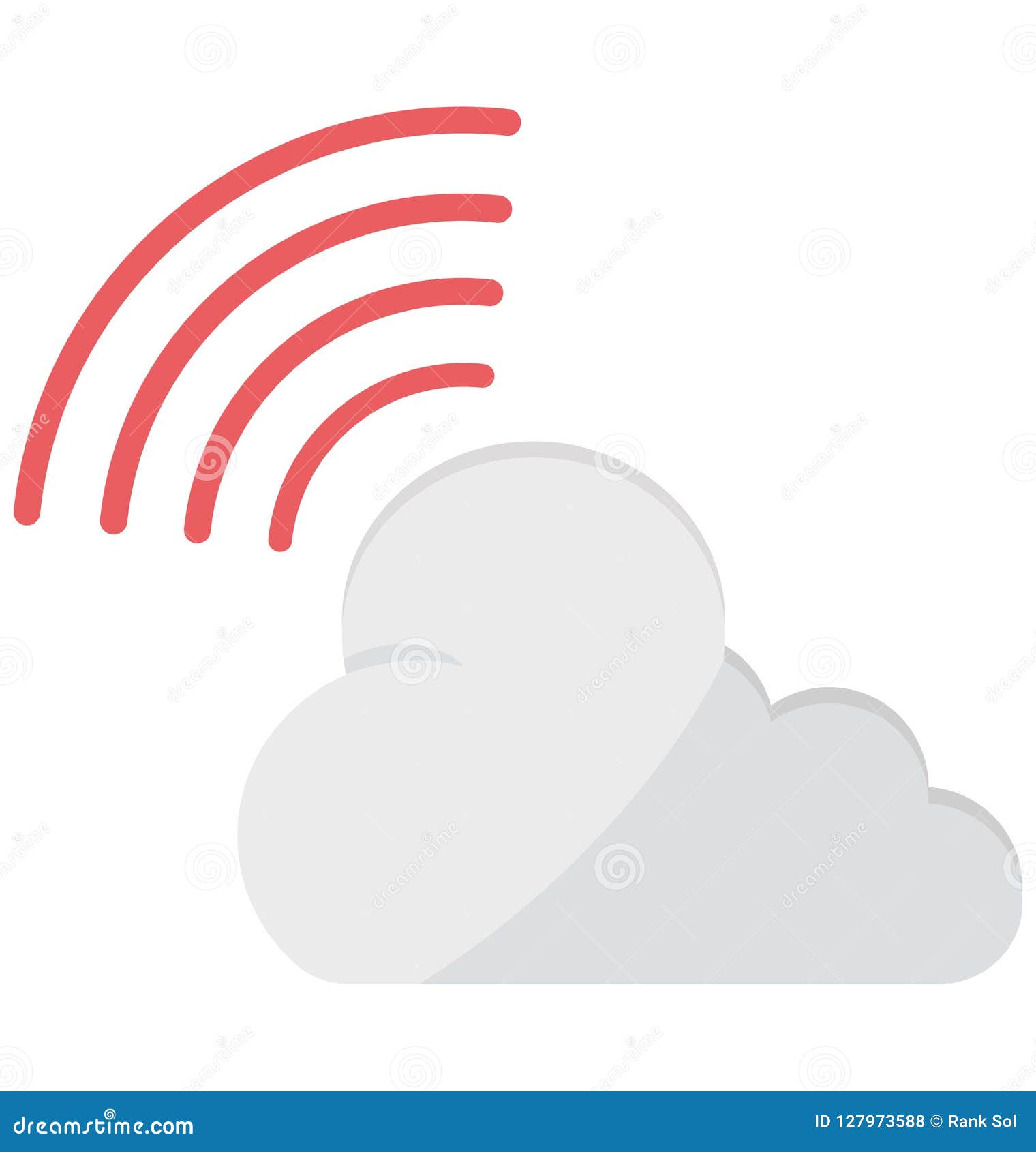 Signals, Cloud Computing Isolated Which Can Be Easily Edit or Modified Stock Vector ...