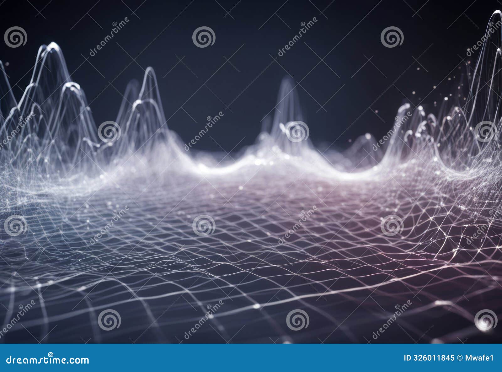 Signals Technology Audio Waveform Waves Frequency Wavelengths Wireframe ...