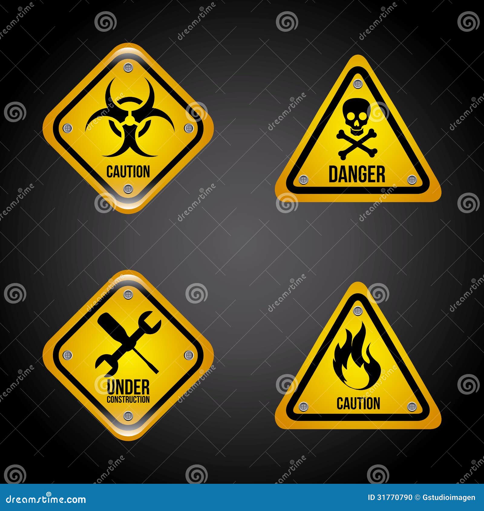 Signals types stock vector. Illustration of pictogram - 31770790