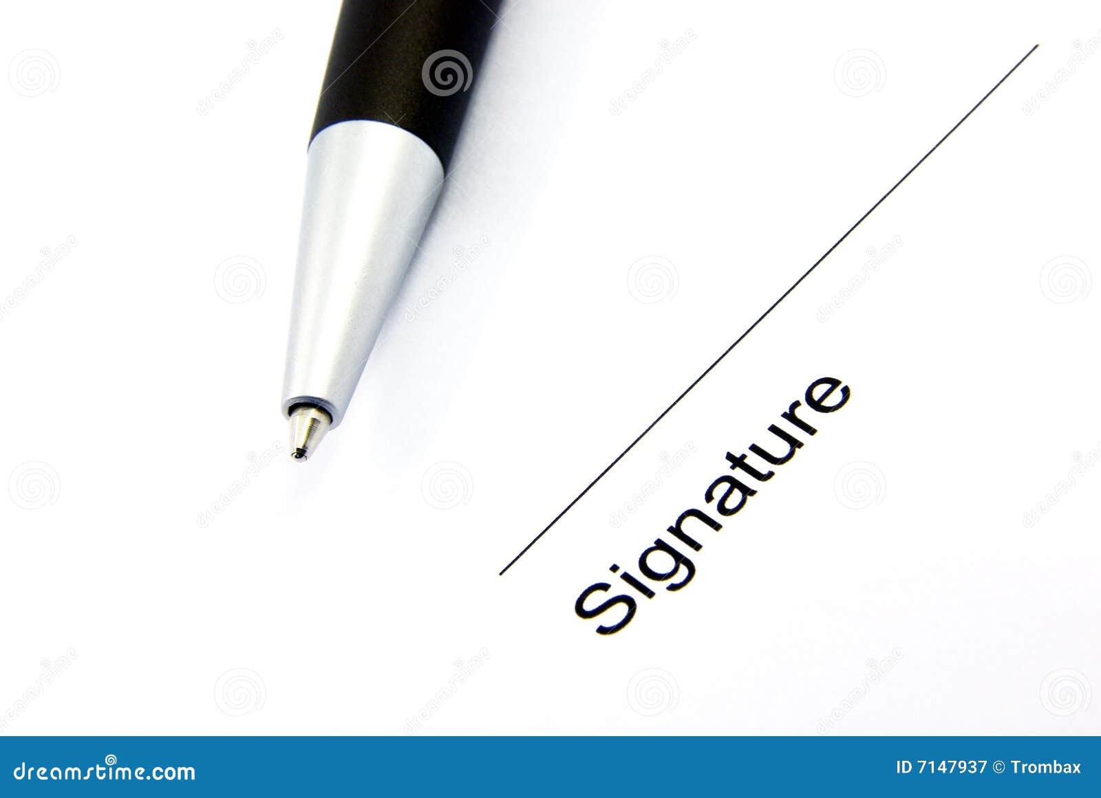 Signature 1 stock image. Image of closeup, document, documentation ...