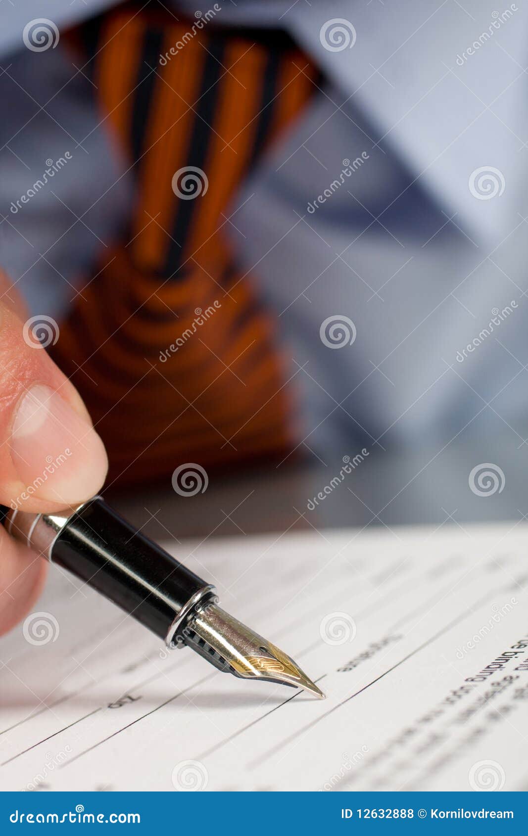 Signature stock photo. Image of sign, macro, mortgage - 12632888