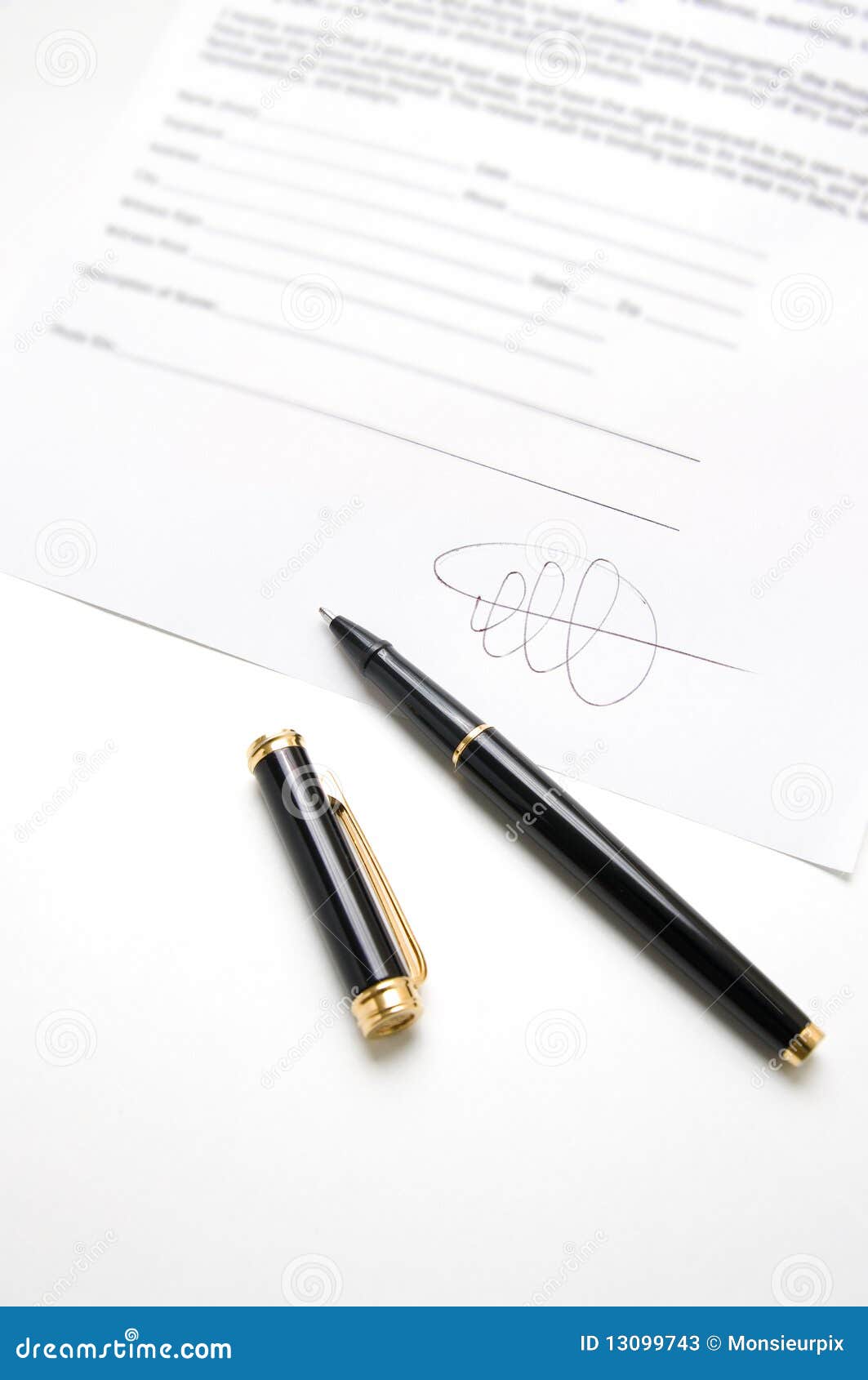 Signature stock image. Image of agreement, contract, black - 13099743