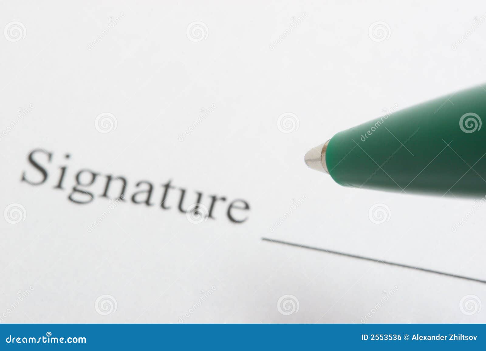 Signature photo stock. Image du rachat, decisions, document - 2553536