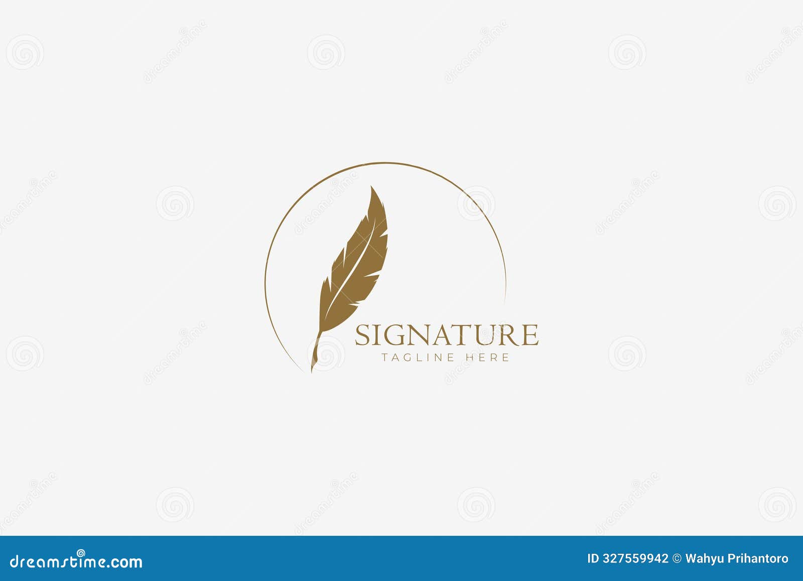 Feather Pen Signature Luxury Logo Brand Identity Business Law Firm ...