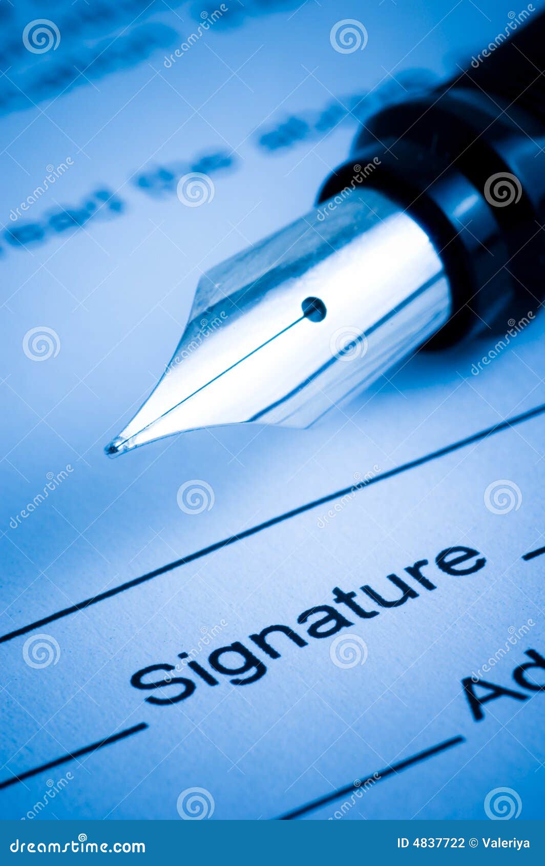 Signature stock photo. Image of document, estate, paper - 4837722