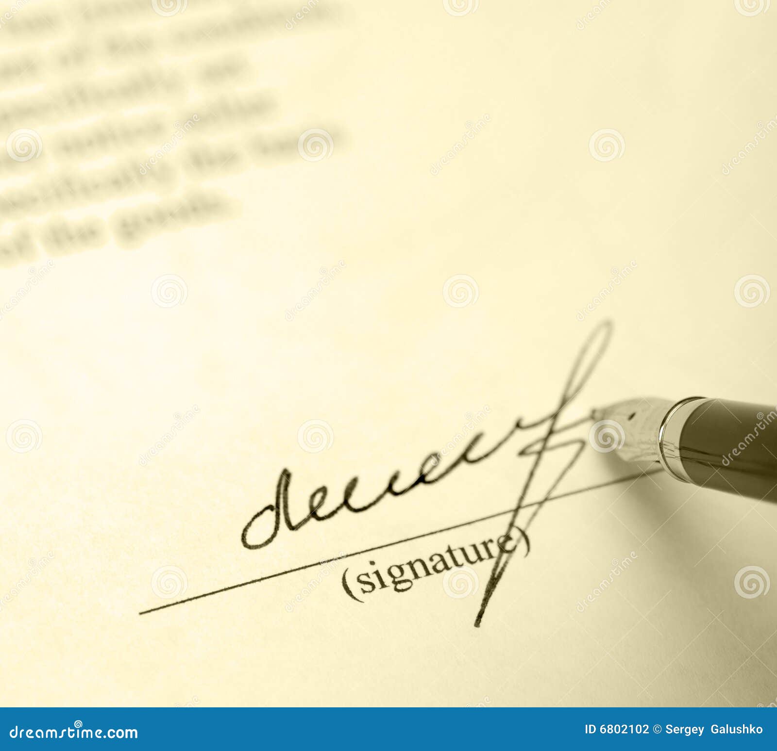 Signature stock photo. Image of order, correspondence - 6802102