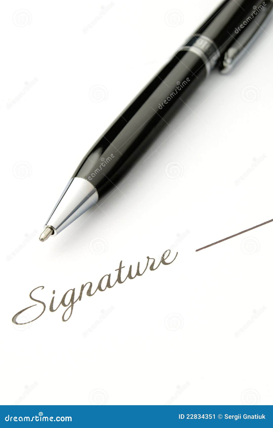 The signature and ball pen stock image. Image of writing - 22834351