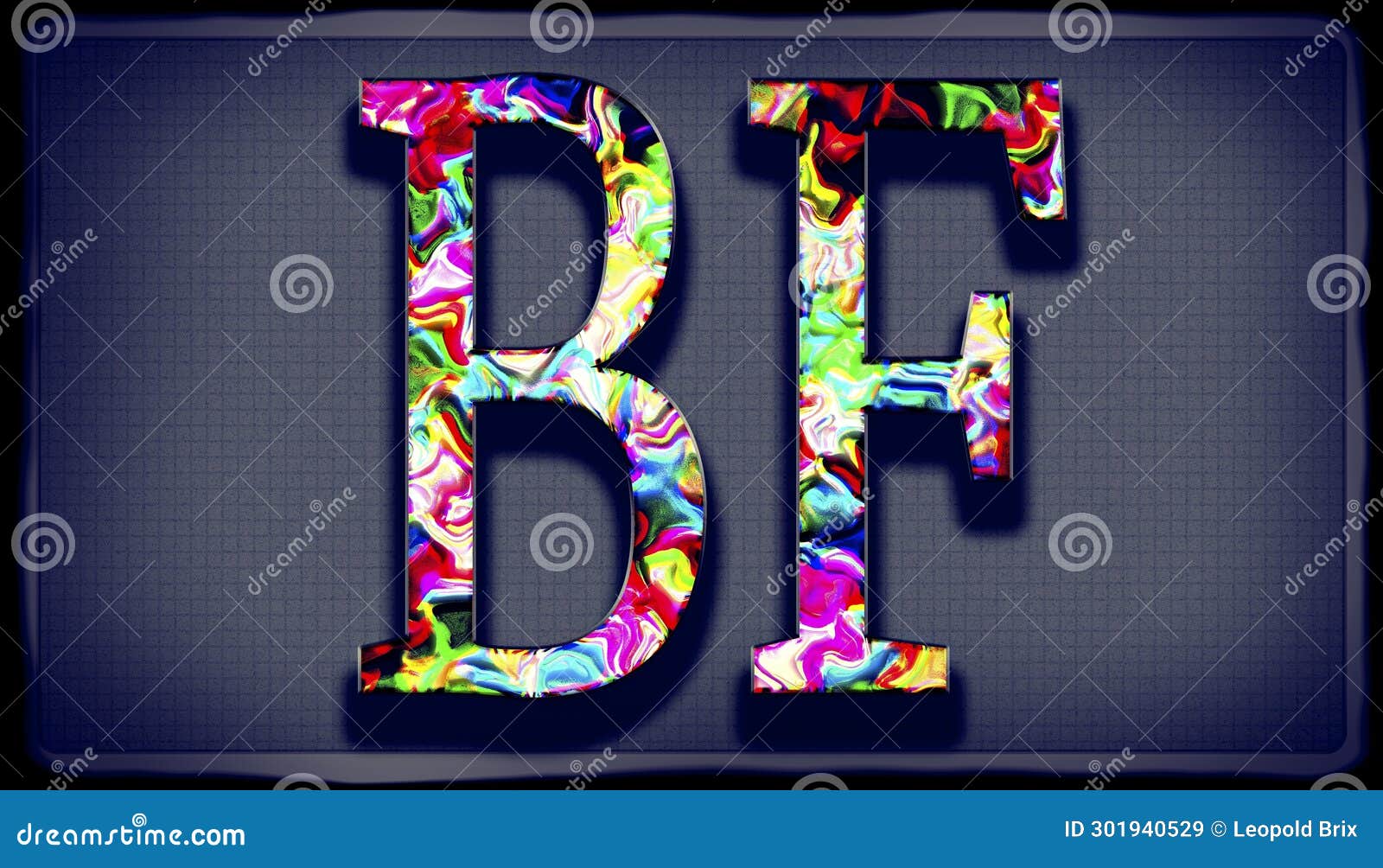 Signature BF painter rough stock illustration. Illustration of ornate ...