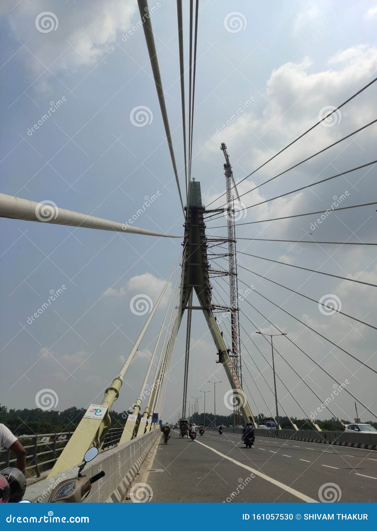 Signature Bridge Delhi editorial image. Image of delhi - 161057530
