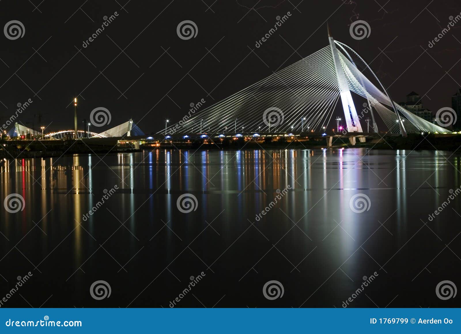 Signature Bridge @ Seri Wawasan Bridge Stock Image - Image of signature ...