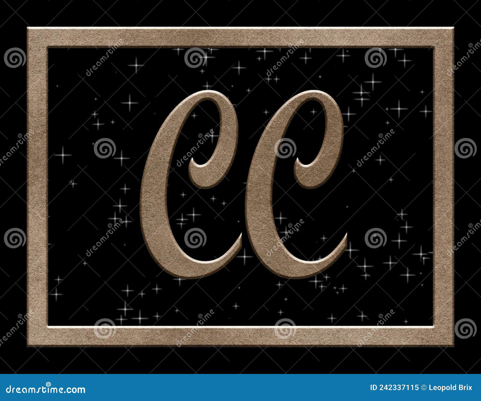 Signature CC , crystal stock illustration. Illustration of frame ...