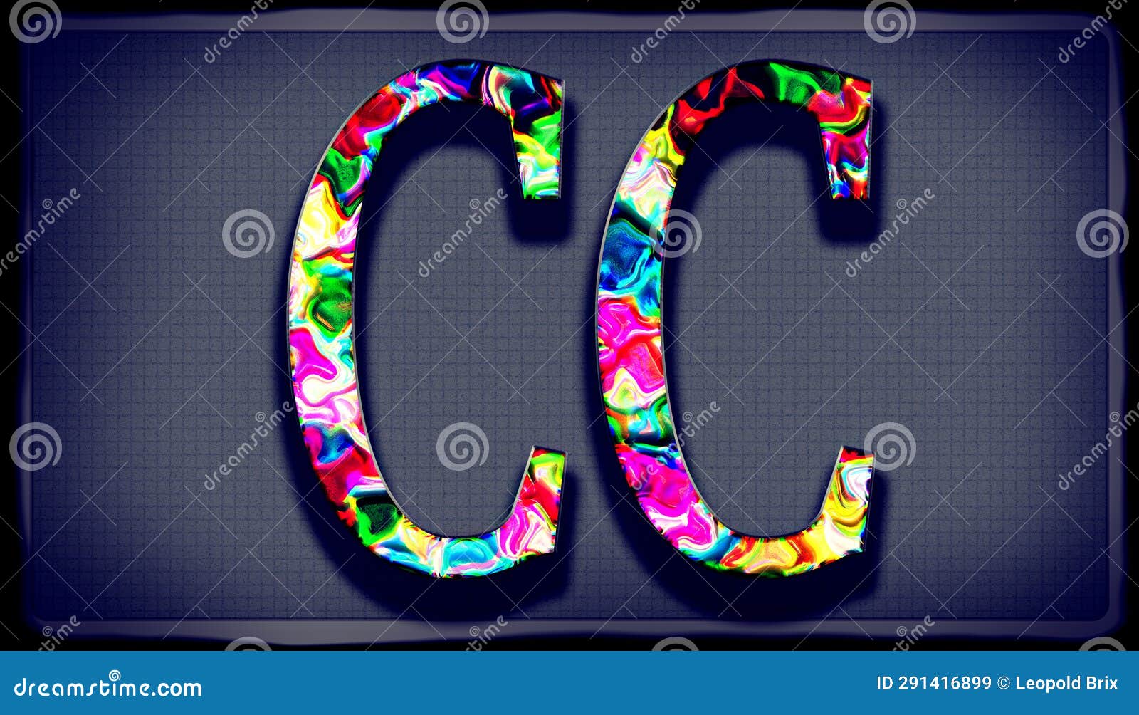 Signature CC painter rough stock illustration. Illustration of ...