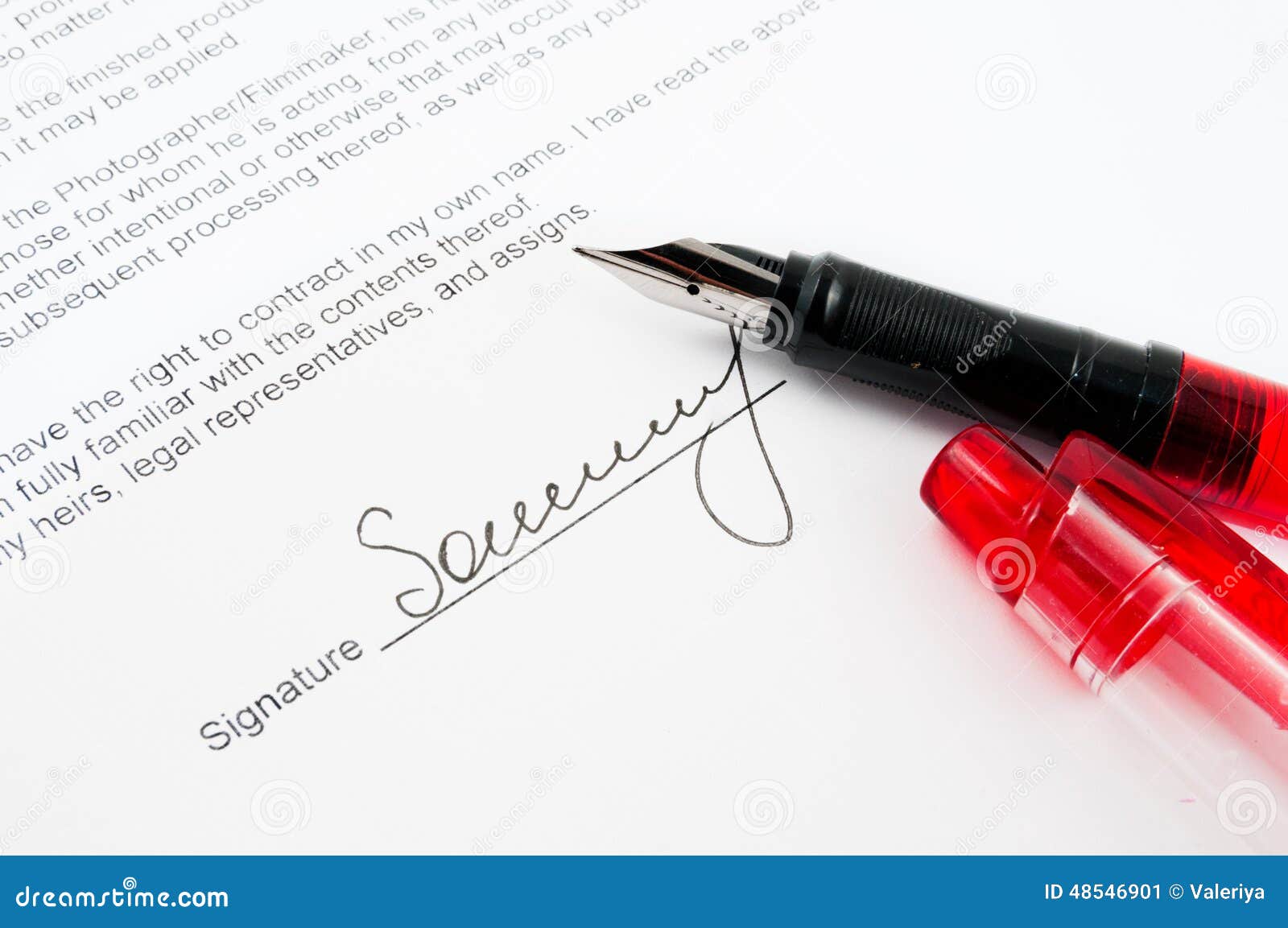 The signature concept. stock image. Image of loan, business - 48546901