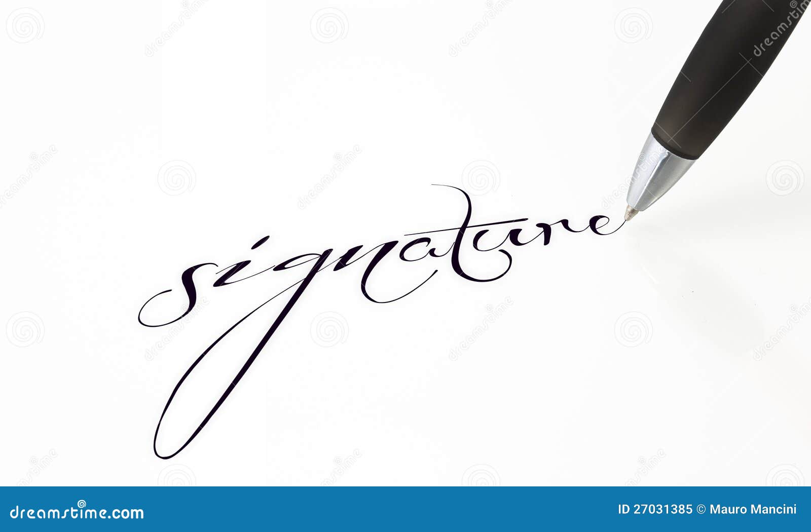 Signature In The Contract Royalty Free Stock Photo - Image: 27031385