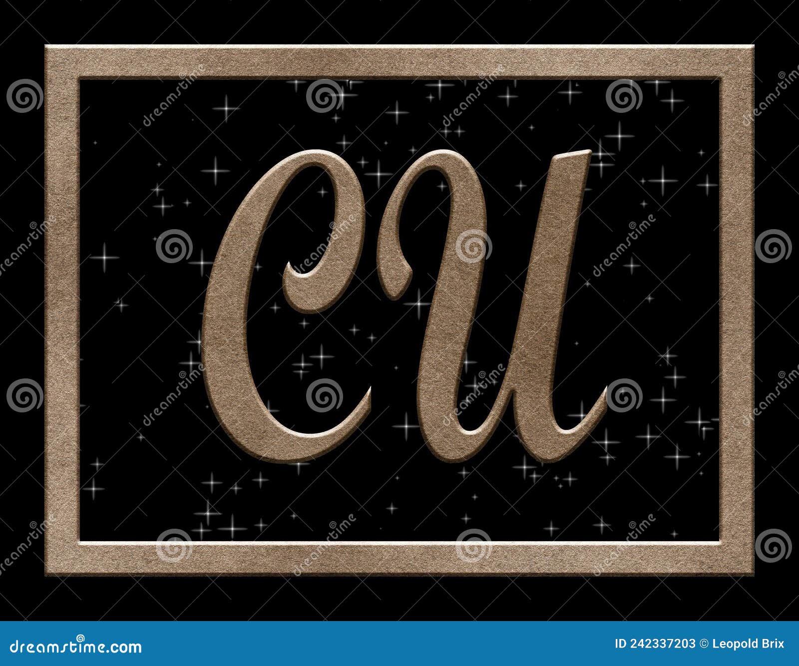 Signature CU , crystal stock illustration. Illustration of caps - 242337203