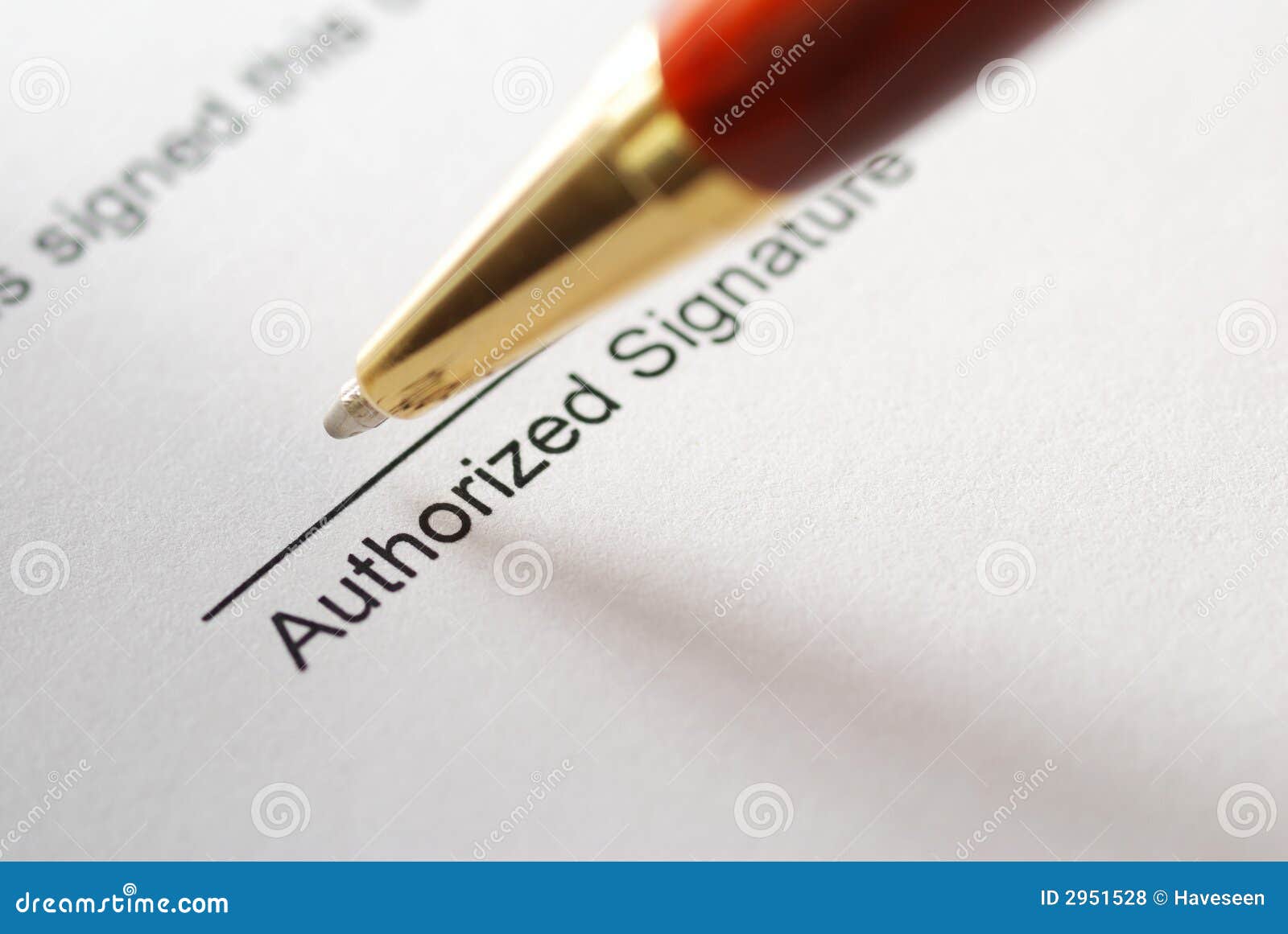 Signature d'un contrat photo stock. Image du emprunt, permissible - 2951528