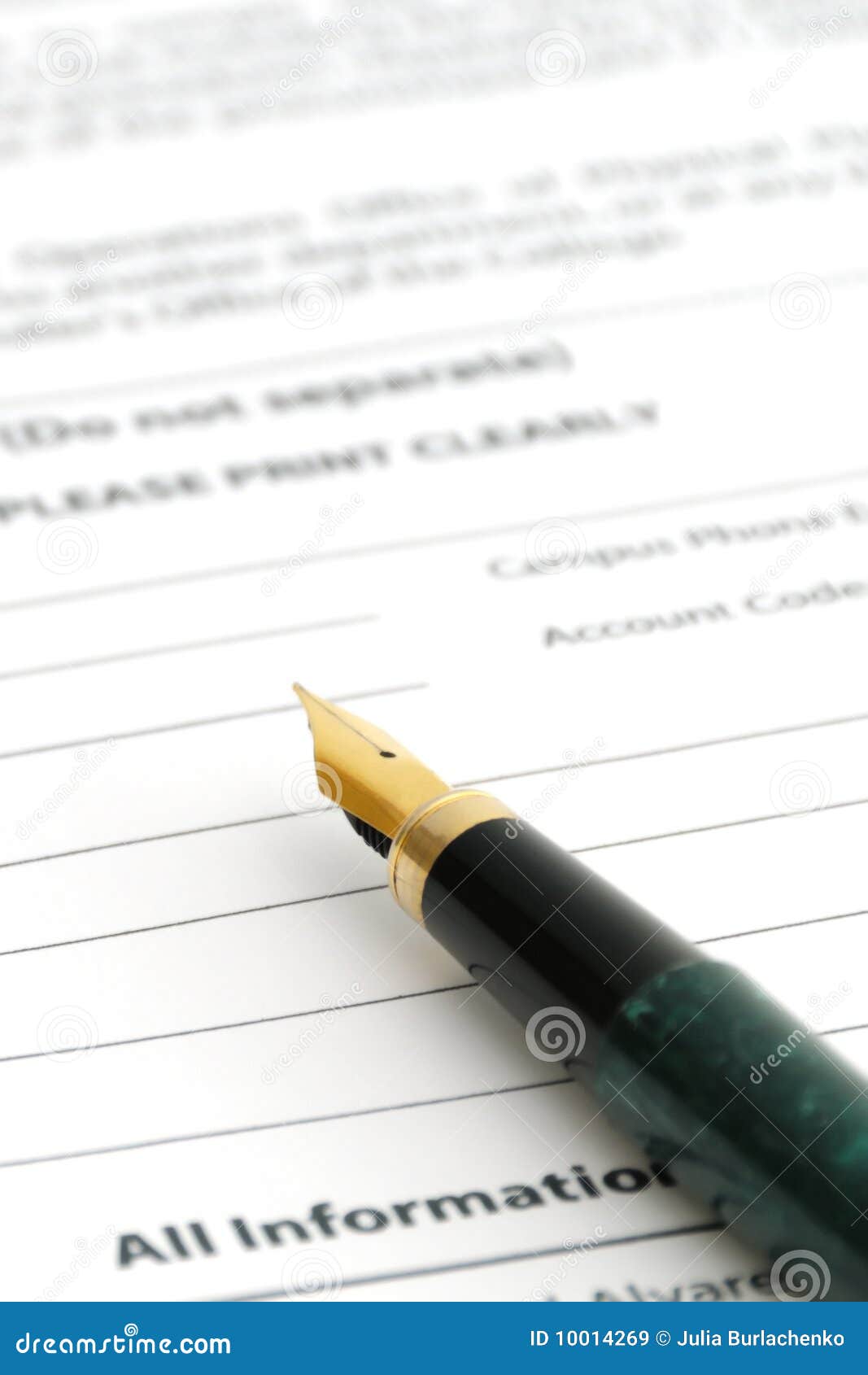 Signature of a document stock image. Image of close, communicate - 10014269