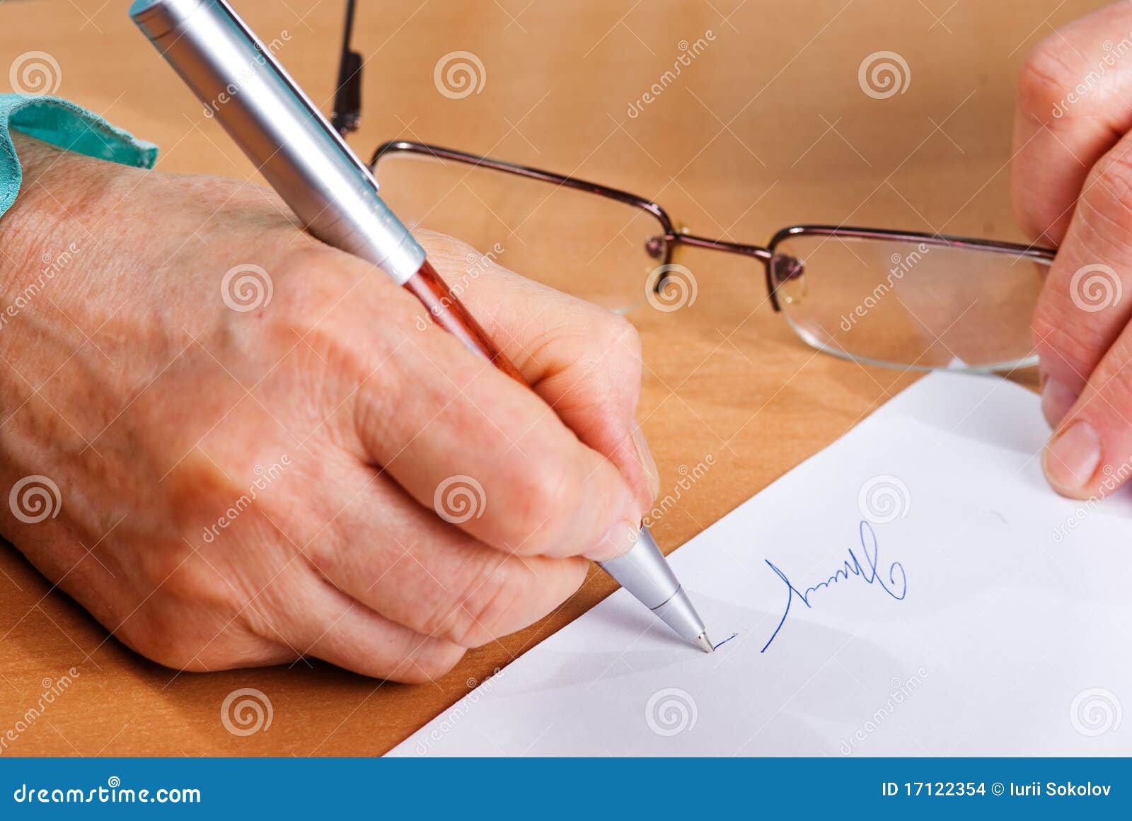Signature Document stock photo. Image of contract, close - 17122354