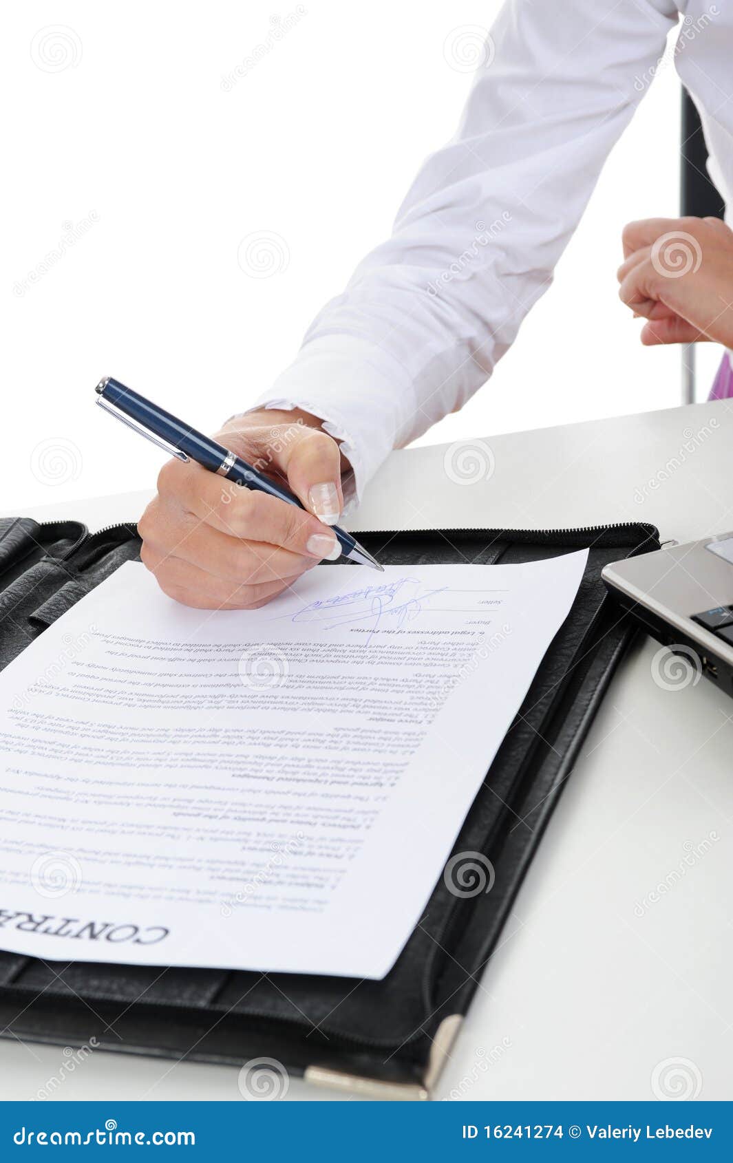 Signature du contrat photo stock. Image du économie, pointe - 16241274