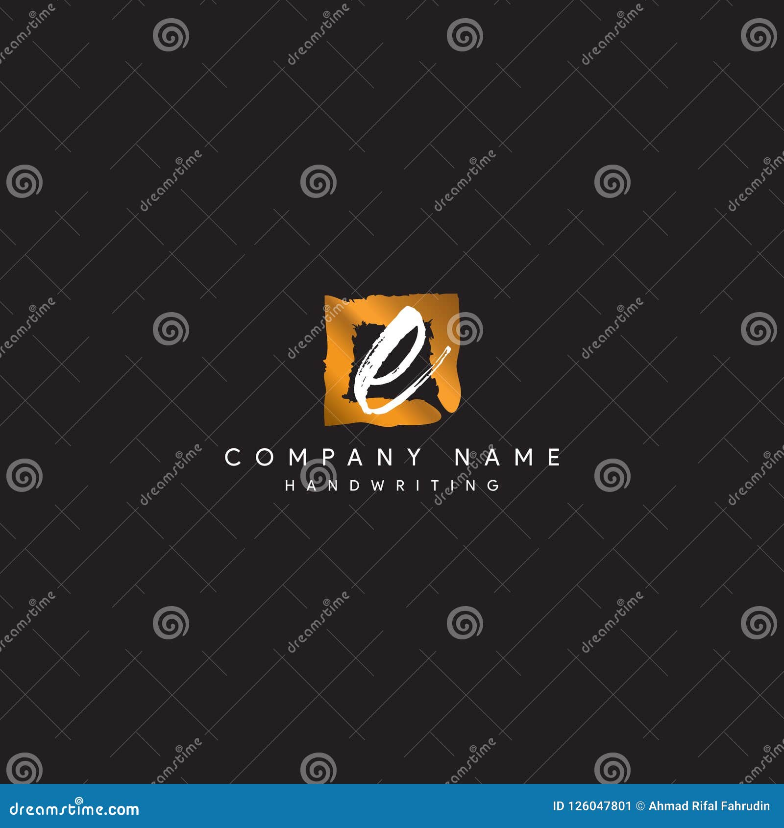 Signature E logo vector stock vector. Illustration of creative - 126047801