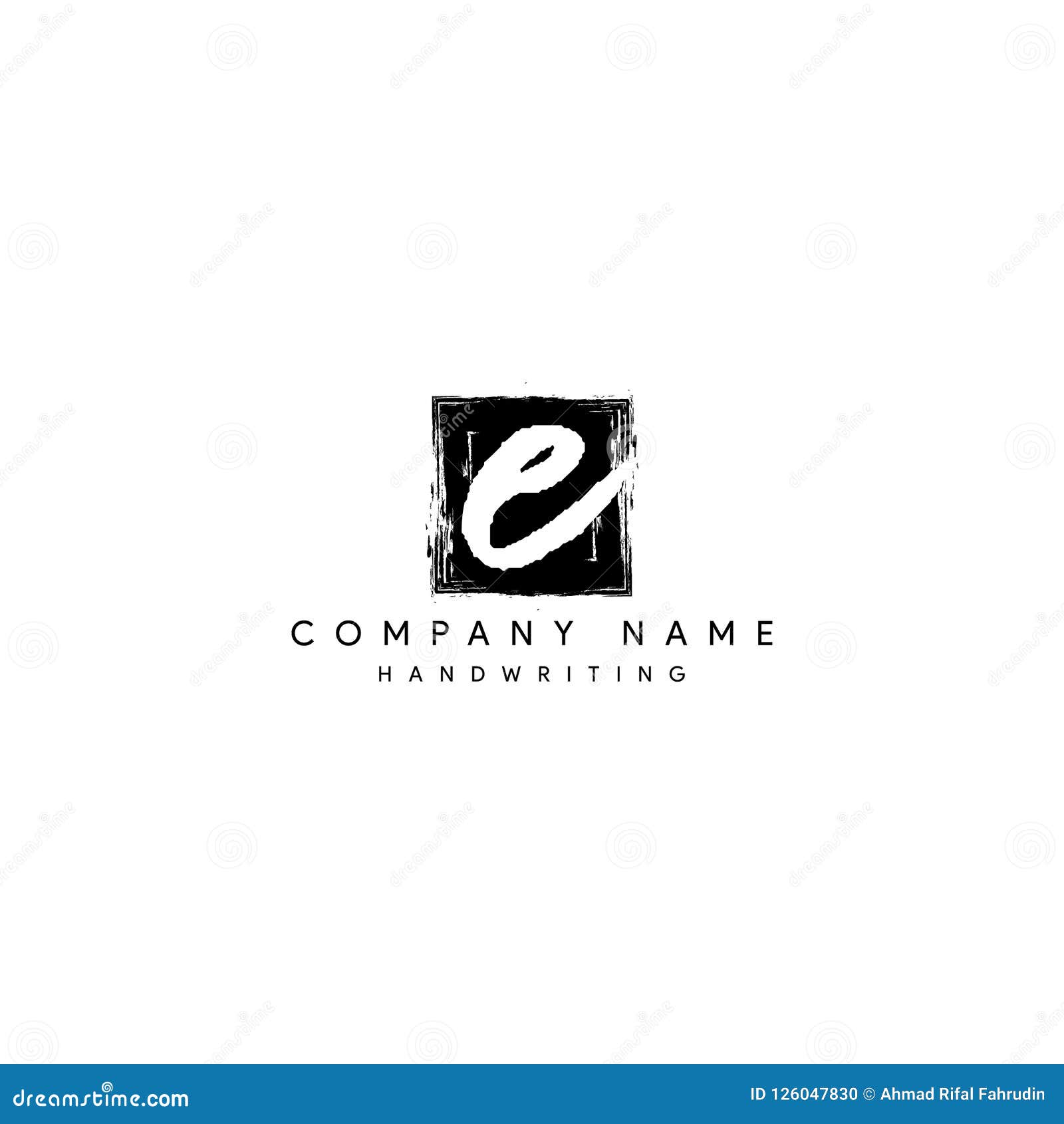 Signature E logo vector stock vector. Illustration of brand - 126047830