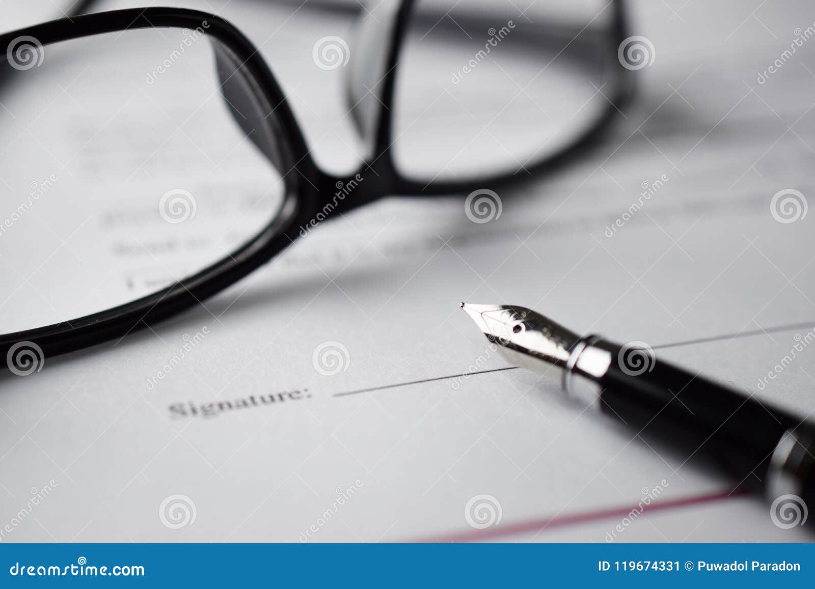 Signature a form stock image. Image of work, business - 119674331