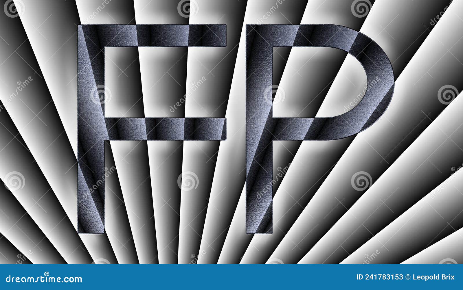 Signature FP , corner grad stock illustration. Illustration of capital ...
