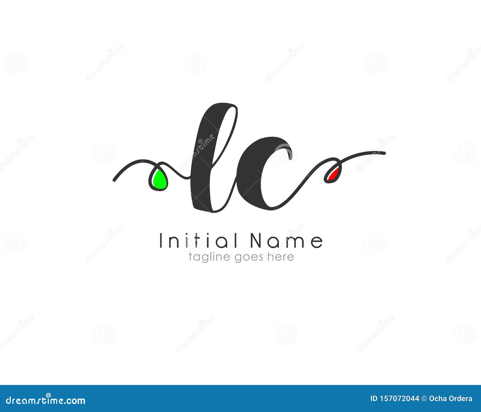 LC Signature Initial Logo Template Vector. Initial Signature Logo ...