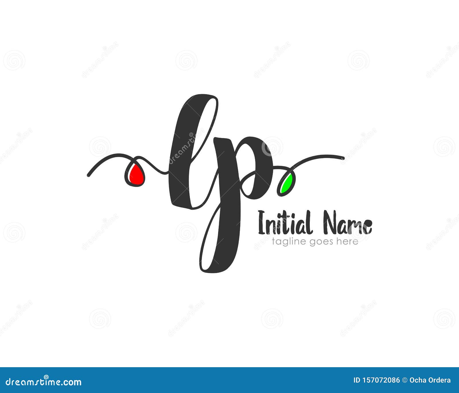 LP Signature Initial Logo Template Vector. Initial Signature Logo ...