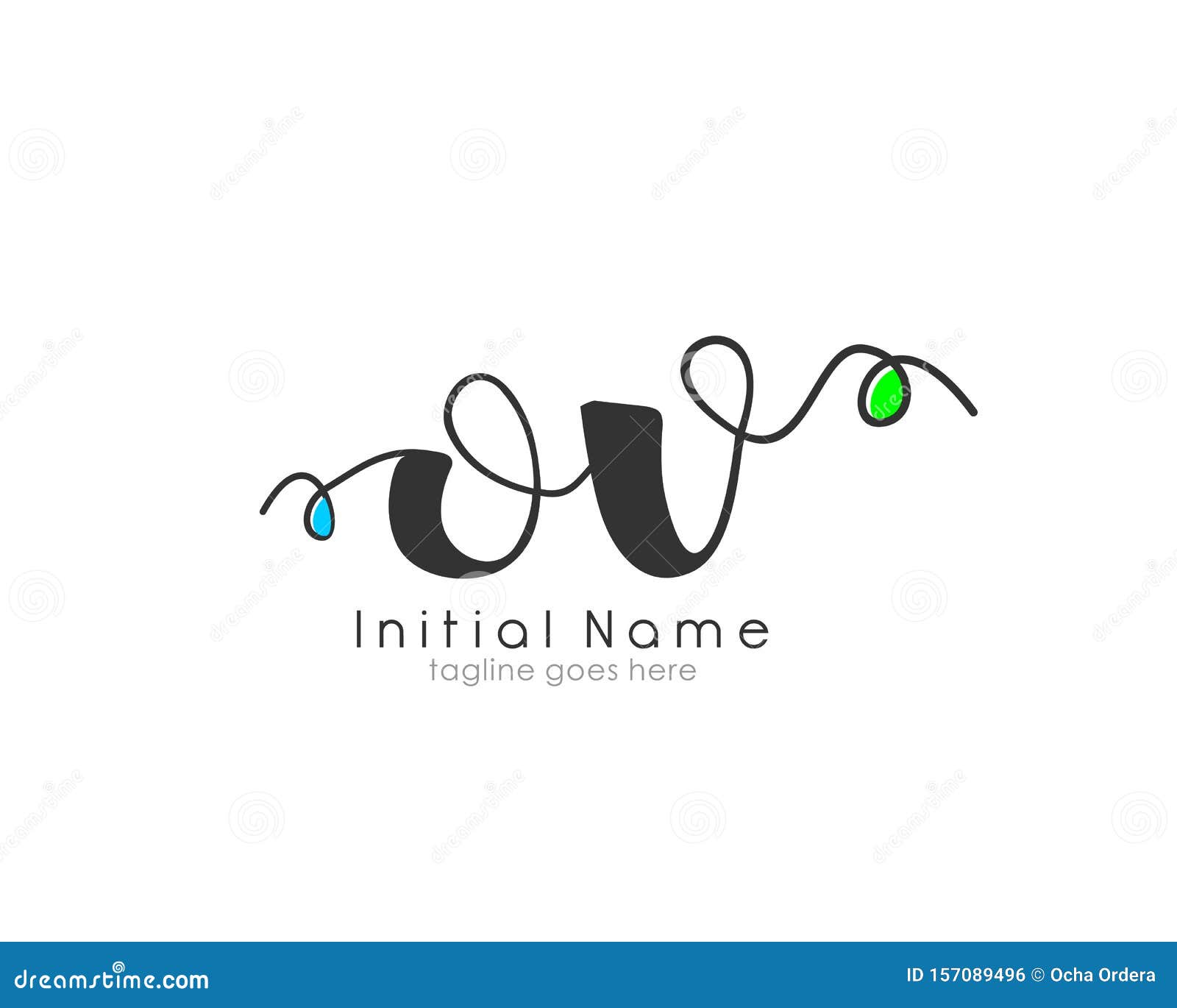 OV Signature Initial Logo Template Vector. Initial Signature Logo ...