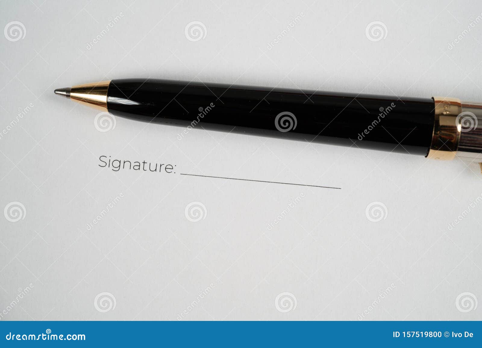Signature line with pen stock photo. Image of lawyer - 157519800