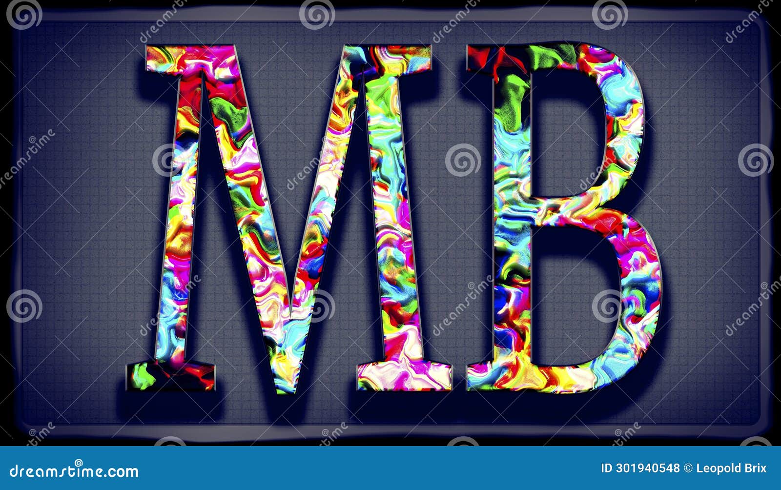 Signature MB painter rough stock illustration. Illustration of ...
