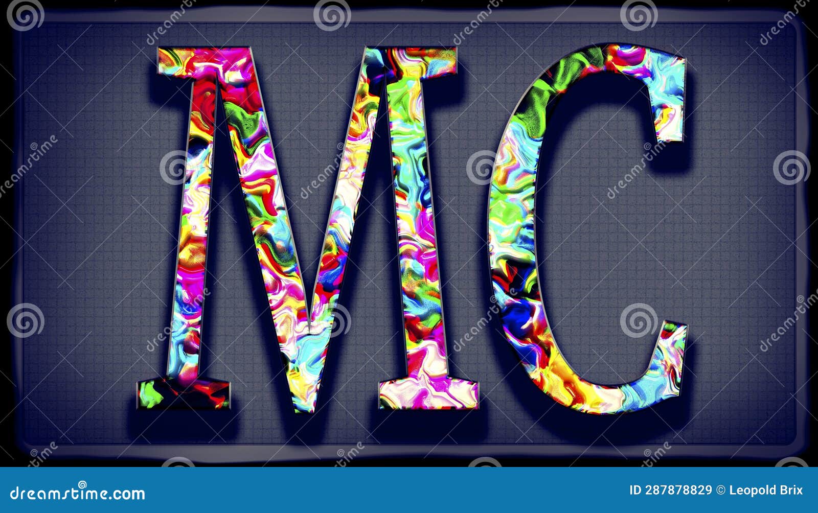 Signature MC painter rough stock illustration. Illustration of poster ...