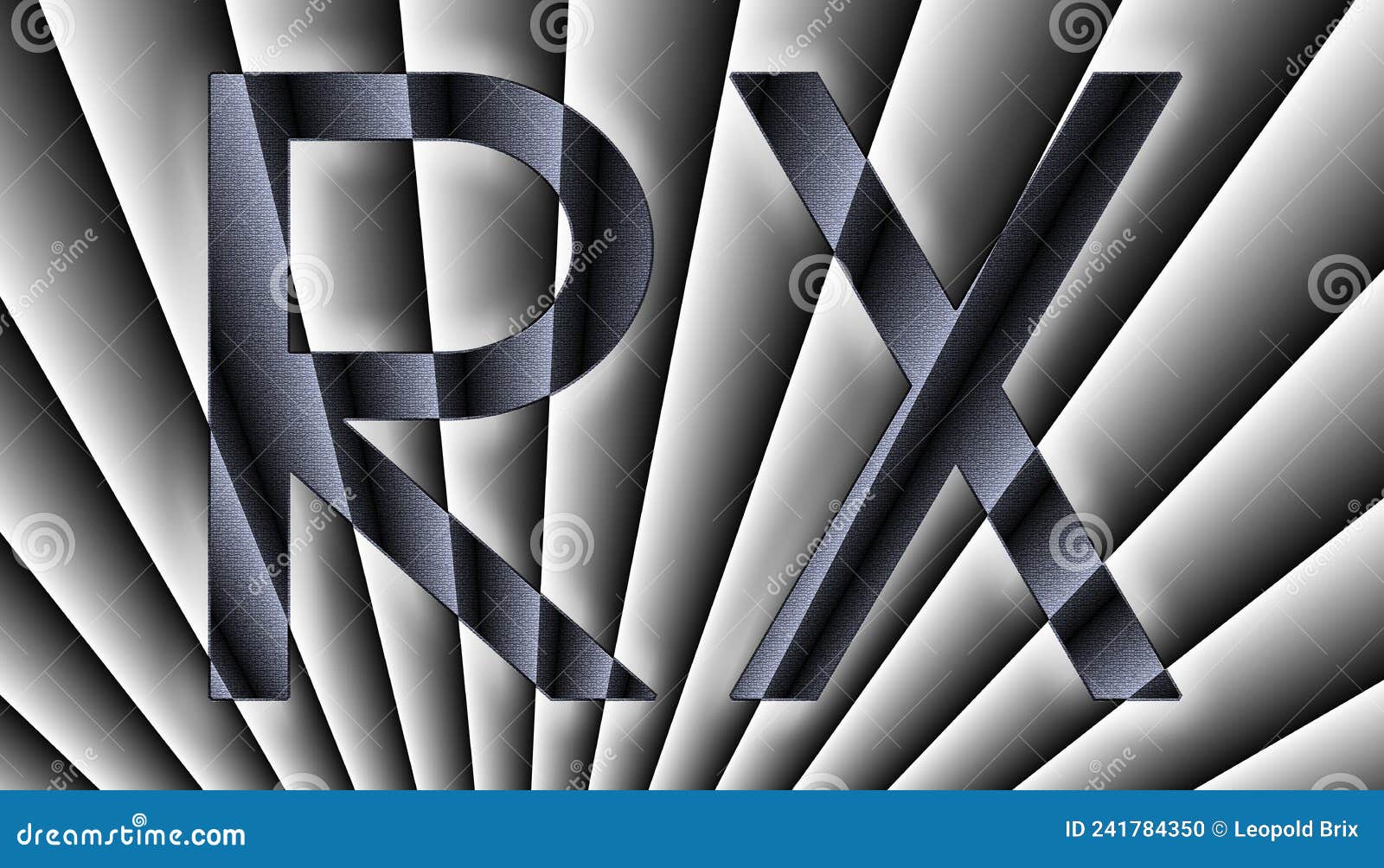 Signature RX , corner grad stock illustration. Illustration of initial ...