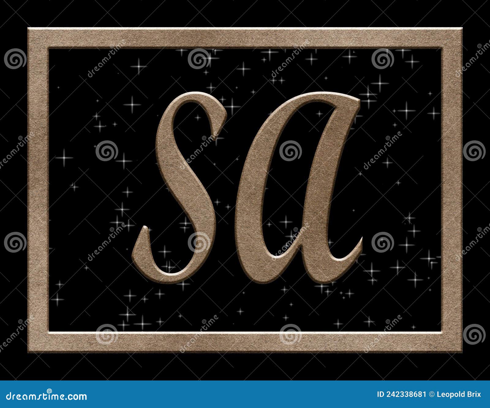 Signature SA , crystal stock illustration. Illustration of ...