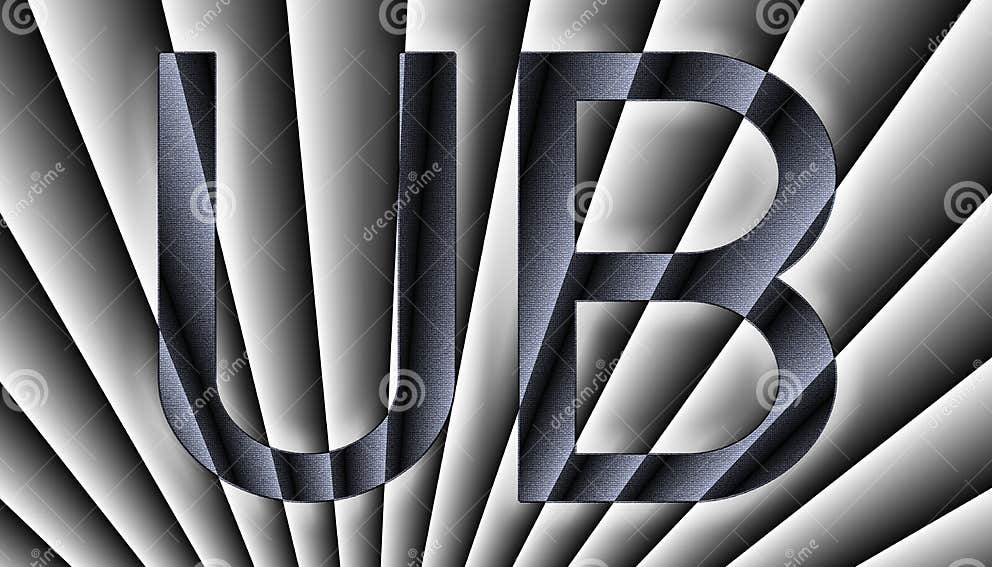 Signature UB , corner grad stock illustration. Illustration of ...