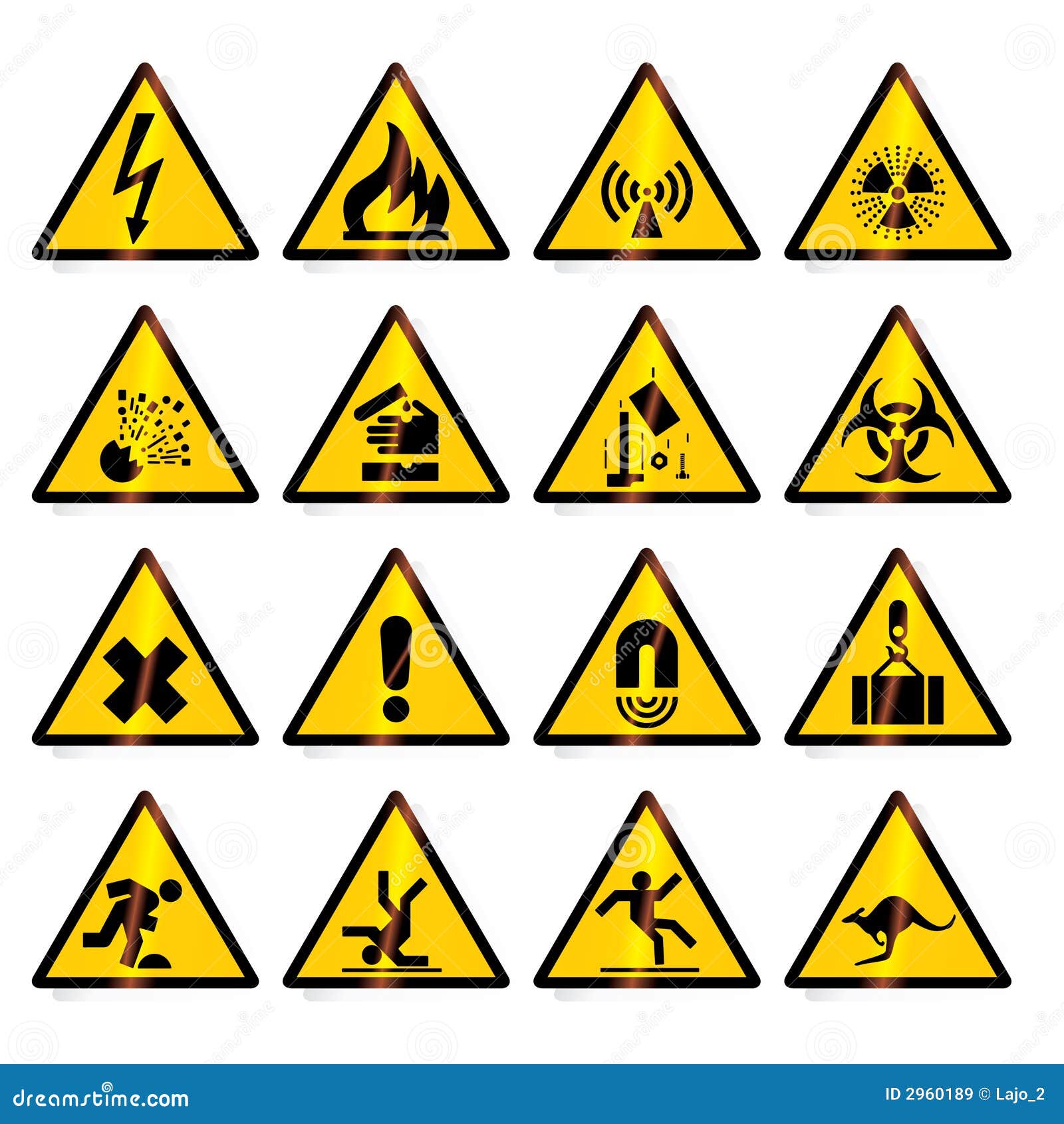 Signaux d'avertissement illustration de vecteur. Illustration du danger ...