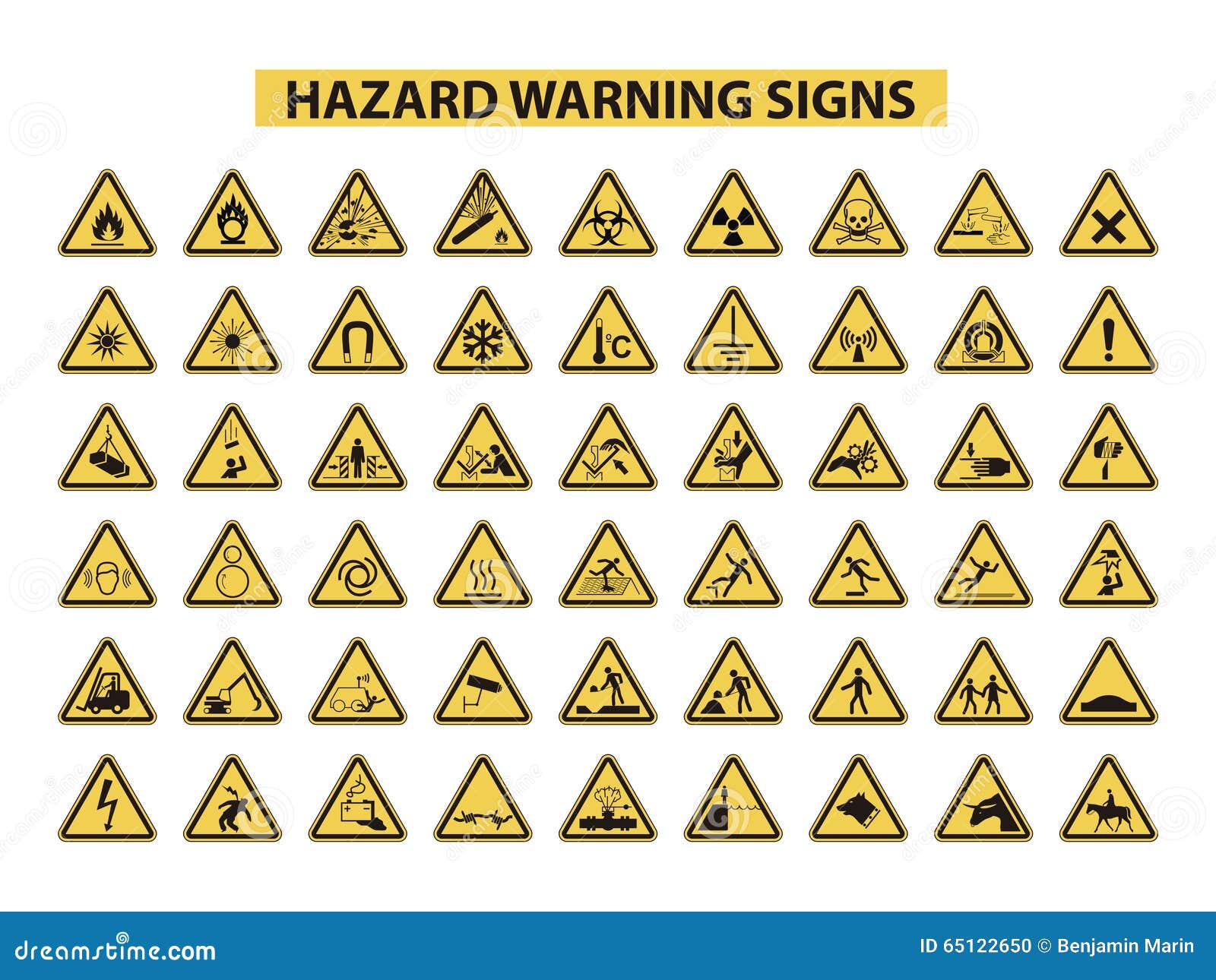 Signaux D'avertissement De Risque Illustration de Vecteur ...