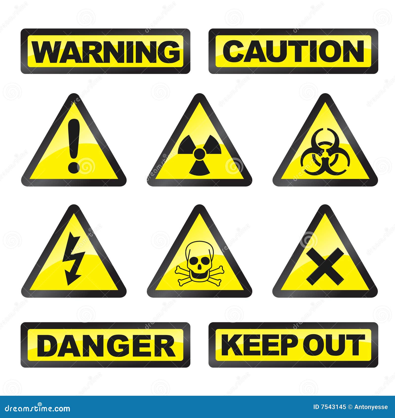 Signaux de danger illustration de vecteur. Illustration du garantie ...