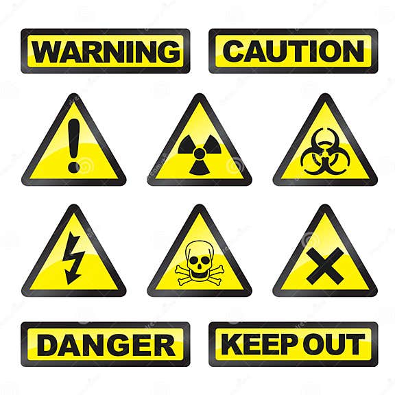 Signaux de danger illustration de vecteur. Illustration du garantie ...