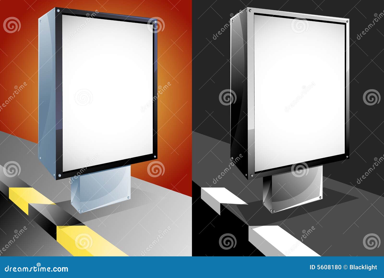 Signboard stock vector. Illustration of sidewalk, campaign - 5608180