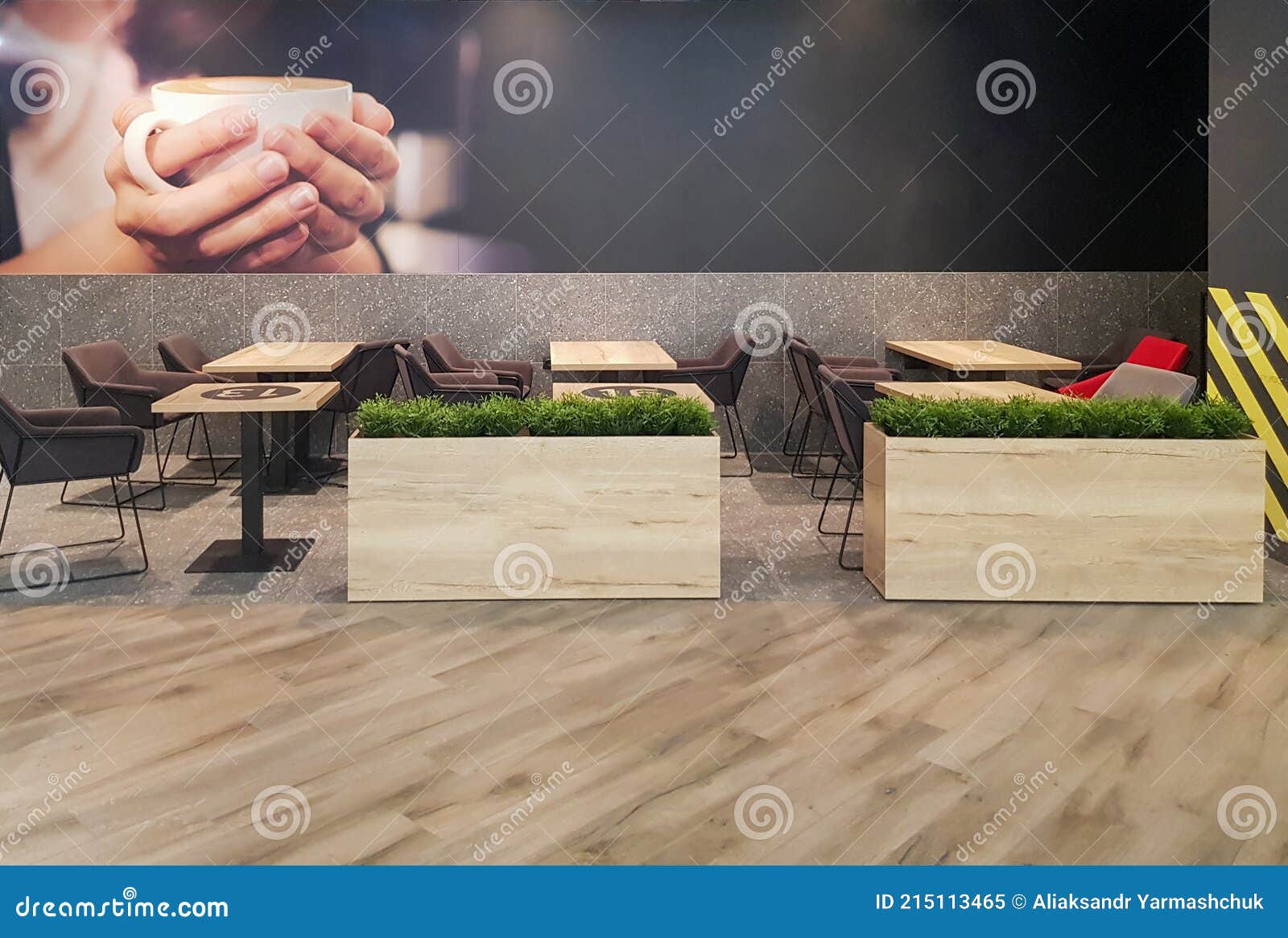A Signboard in a Cafe with Mockup. Restaurant Signboard with Mockup ...