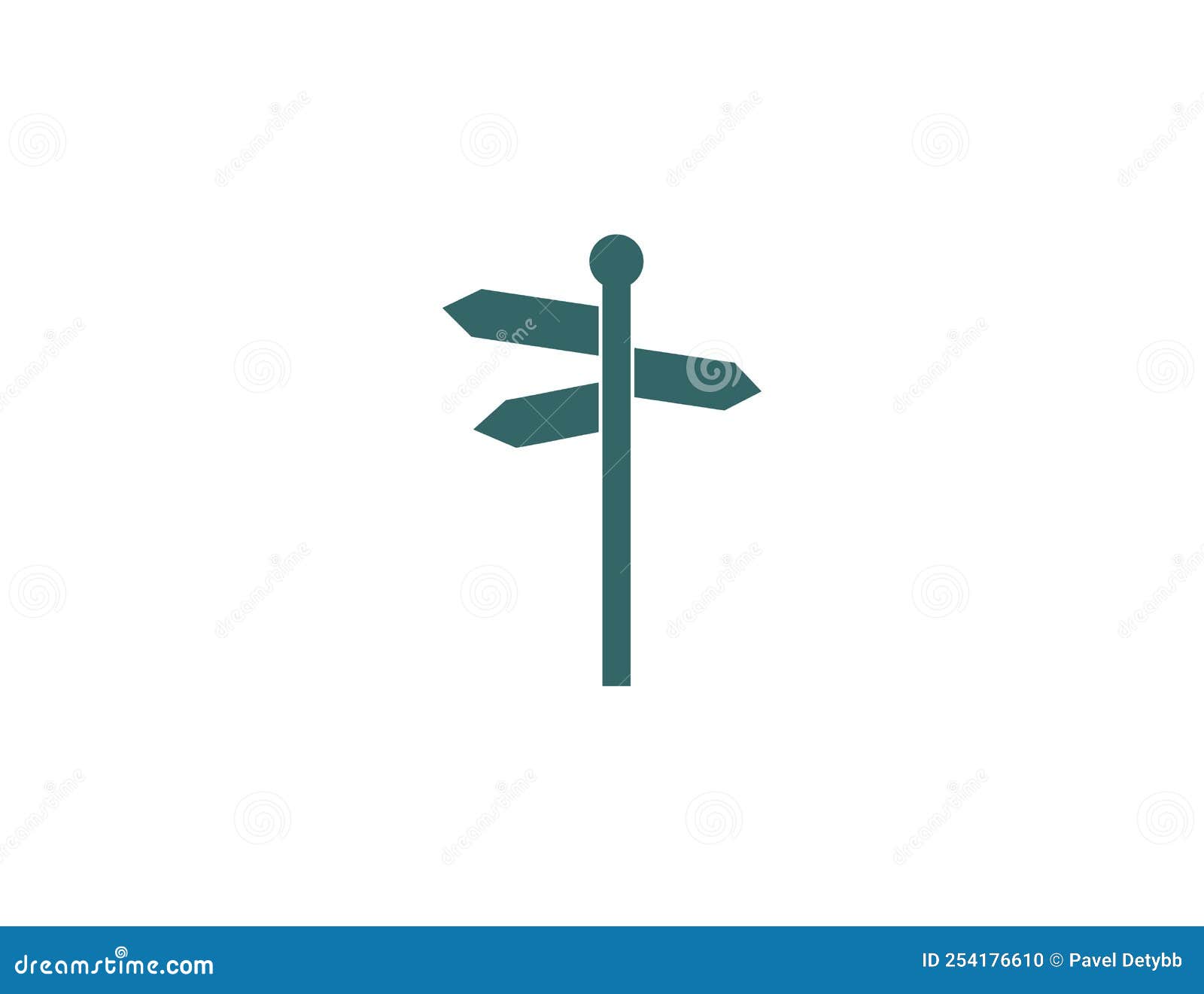 Signboard, Directions Icon. Vector Illustration. Stock Vector ...