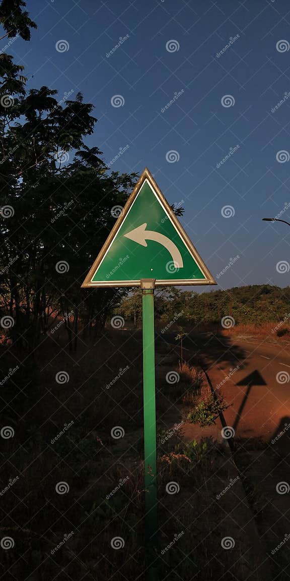 Signboard stock image. Image of left, signboard, triangle - 143899907