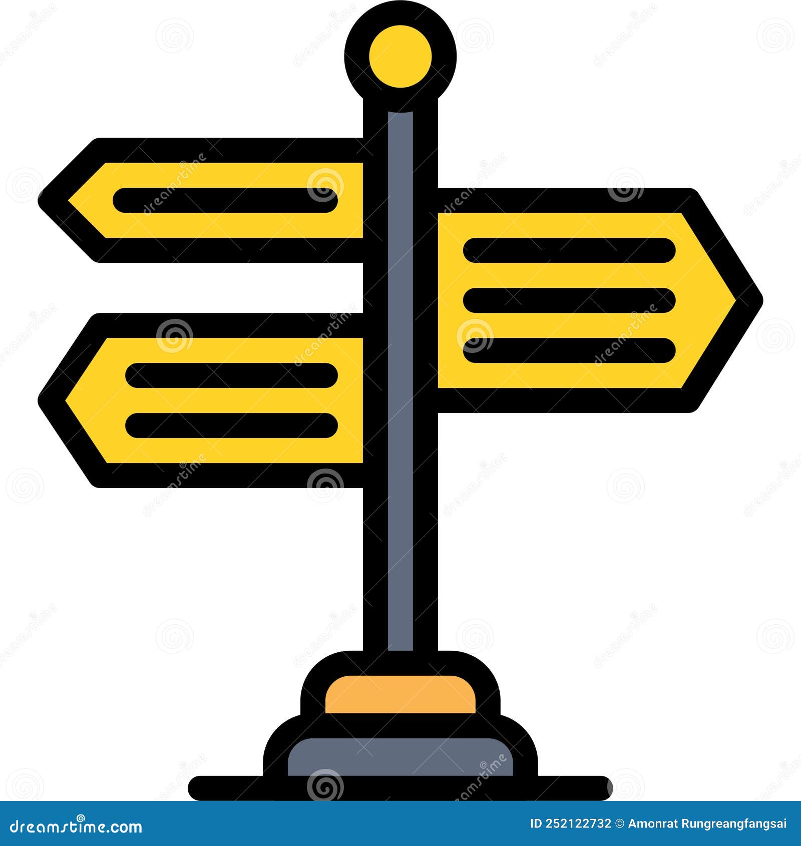 Signboard Icon, Location Map and Navigation Vector Stock Vector ...