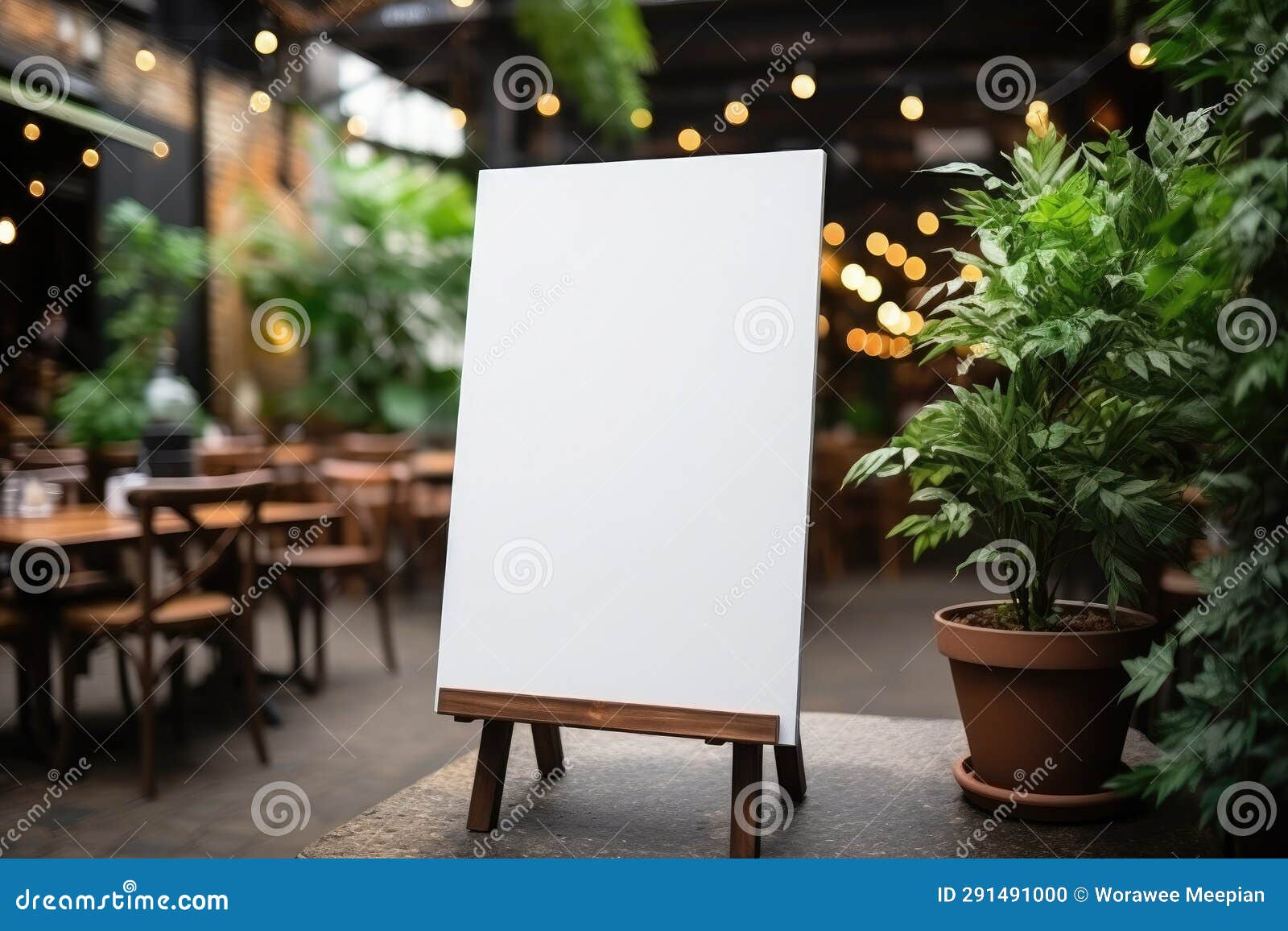 Signboard Menu of Eatery on Street. Generative AI Stock Photo - Image ...