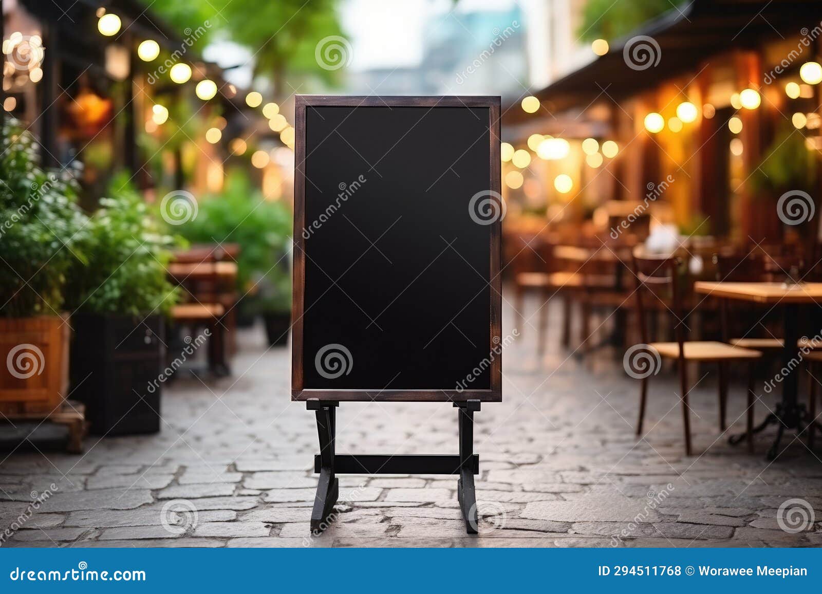 Signboard Menu of Eatery on Street. Generative AI Stock Illustration ...