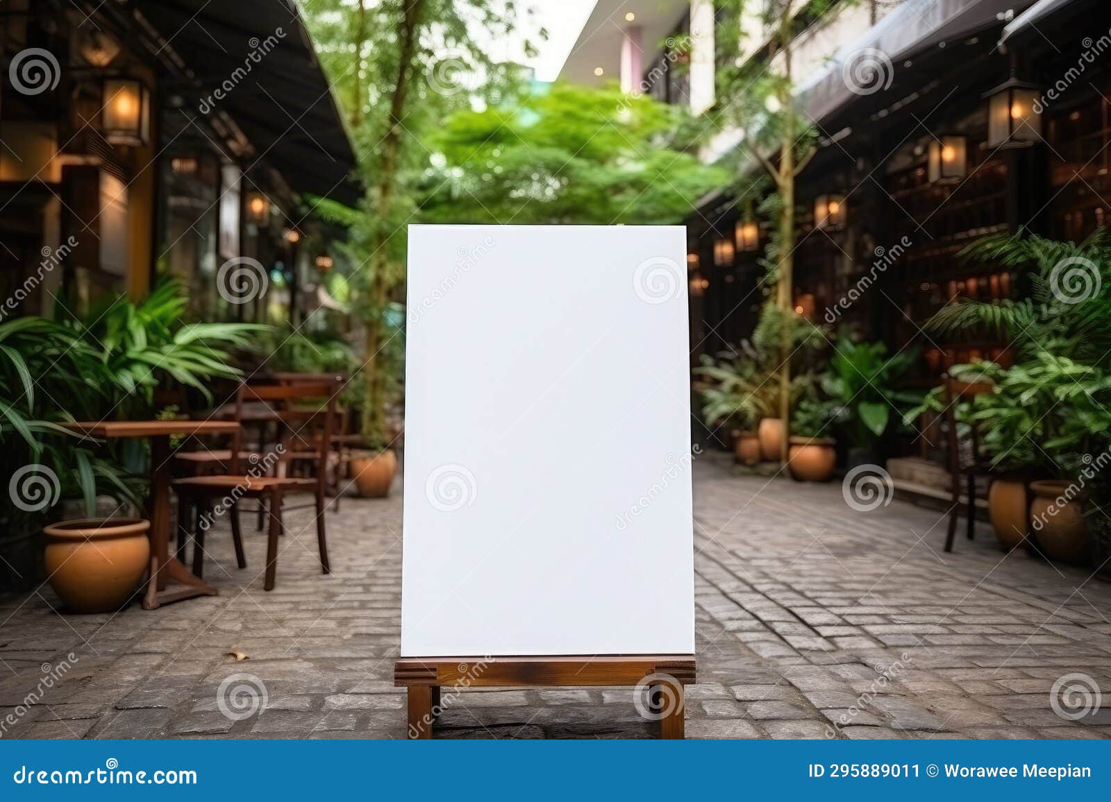 Signboard Menu of Eatery on Street. Generative AI Stock Image - Image ...