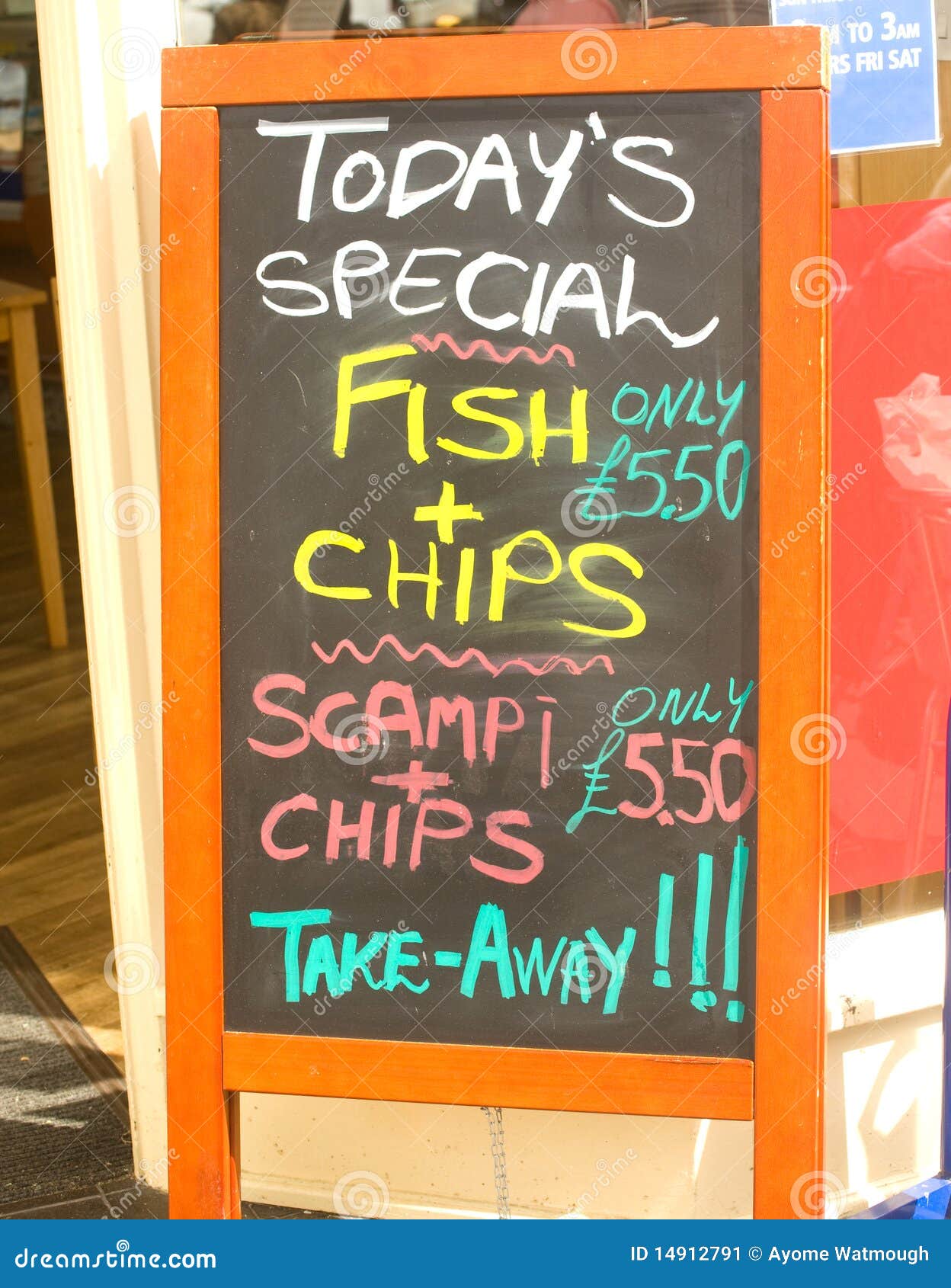 Signboard: Menu and Prices. Stock Image - Image of potatoes, business ...