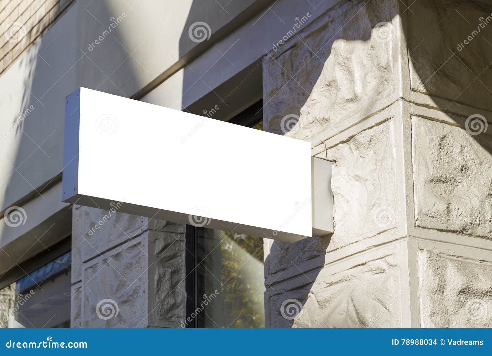 Signboard Mock Up Circle Shape Shop Front Business Sign Stock Image ...